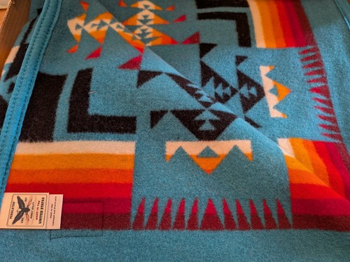 Pendleton Chief Joseph Jacquard Robe Turquoise 64x80 New in Box! | eBay