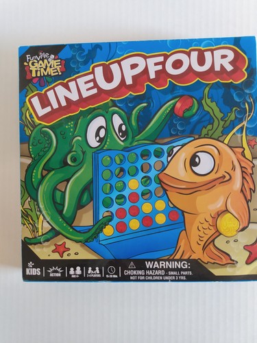 Line Up Four in a Row Board Game Family Kids Children, Funville Game ...