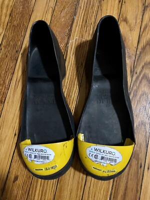 Wilkuro Safety Toes Nonslip STEEL Toe Cap Slip-On Rubber Med (size 8-9 ...