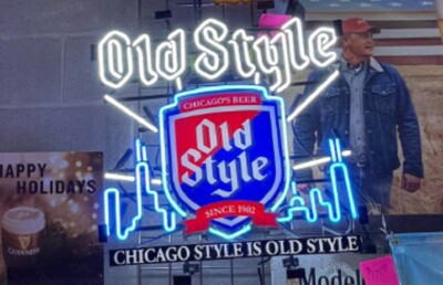 Old Style Beer Chicago Beer Neon Sign 24"x24" Light Lamp Visual Bar ...