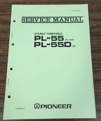 Pioneer PL-55/55D Service Manual - Original | eBay