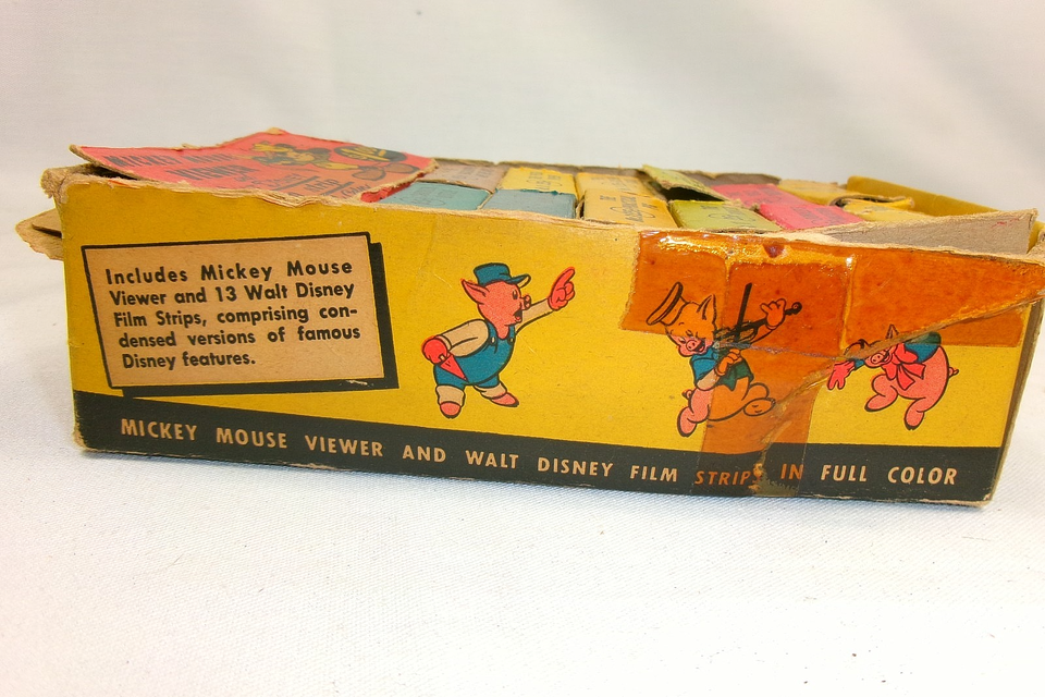 Vintage Mickey Mouse Viewer Craftsmen's Guild W/Film Strips Walt Disney ...