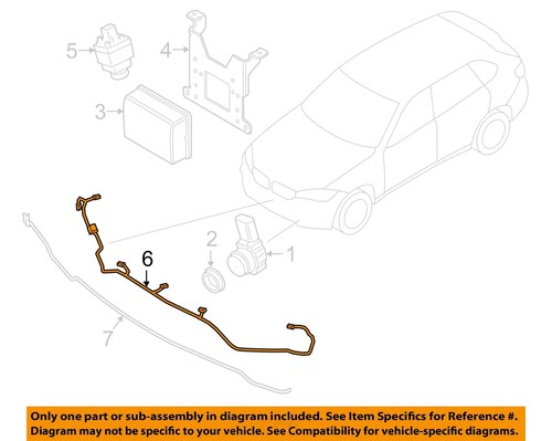 BMW OEM 15-16 X6 Front Bumper Grille Grill-Harness 61129332215 | eBay