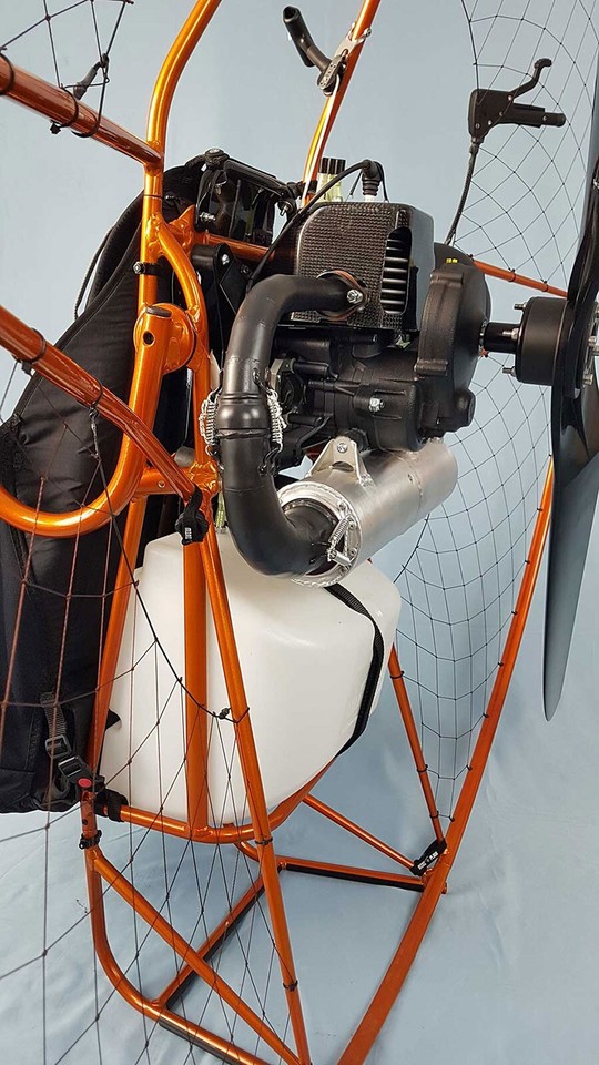 Miniplane Long Range Paramotor featuring the reliable Top 80 with 130cm ...