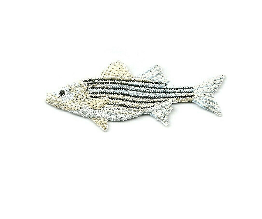 Fishing - Fish - Bass - Striped Bass - Sports - Embroidered Iron On ...