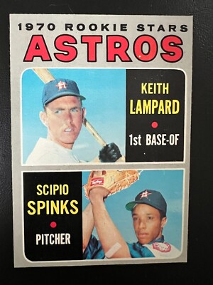 1970 Topps Astros Rookie Stars #492 Keith Lampard Scipio Spinks (RC ...