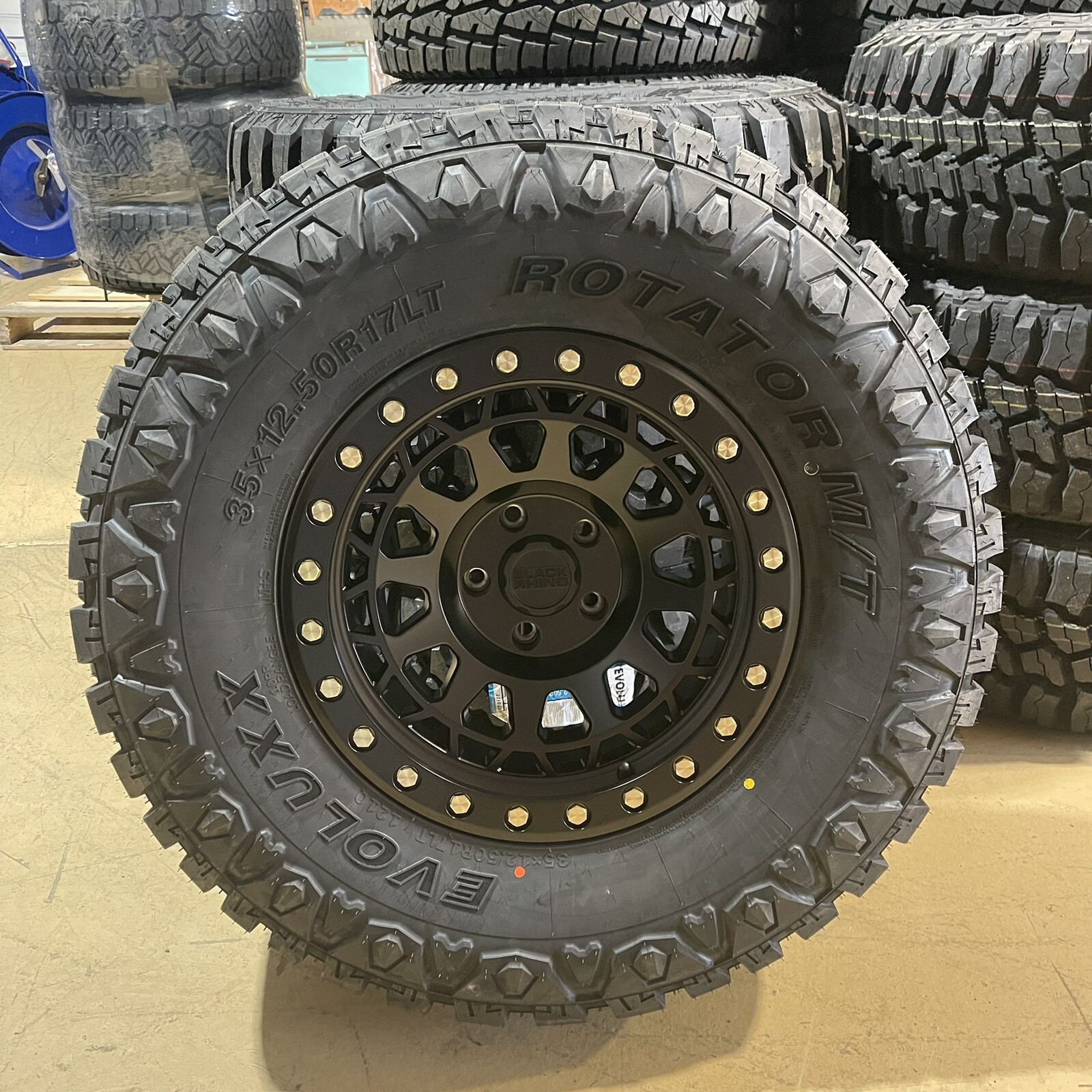 4) 17x9 Black Rhino Primm Wheels Rims 35 MT Tires 6X5.5 22 Toyota ...