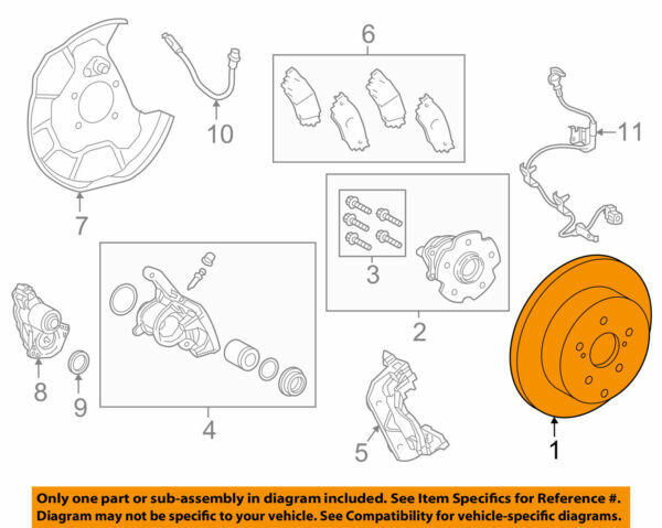 42431-78010 Toyota Disc, rear 4243178010, New Genuine OEM Part | eBay