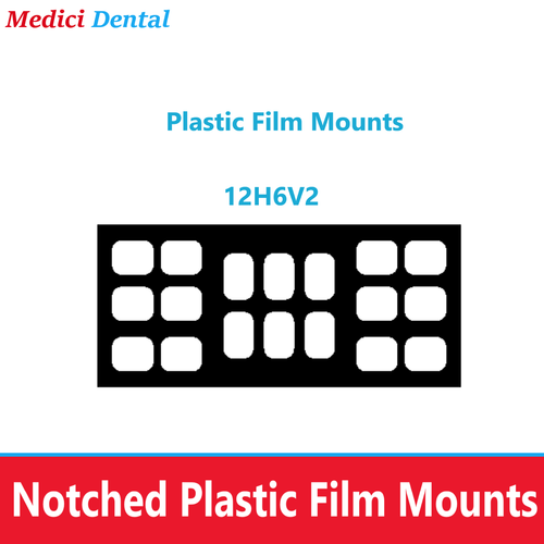 Dental Plastic Film Mounts X-ray Mount Notch 18 Window #2, N12H6V2, 100 ...