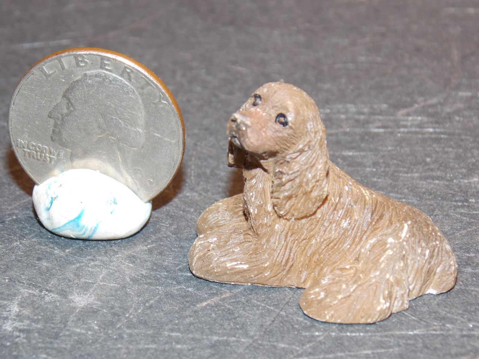 Dollhouse Miniature Pet Dog Cocker Spaniel Animals 1:12 one inch scale ...