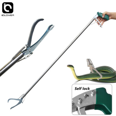 iClover 47” Heavy Duty Snake Tongs Grabber Reptile Catcher Pick Up ...