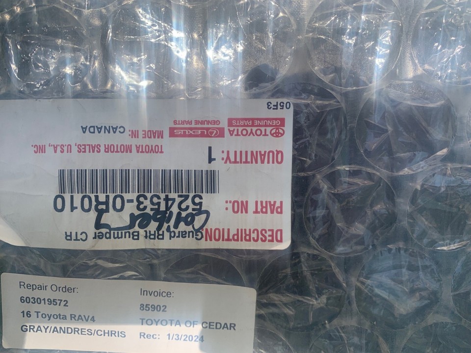 TOYOTA RAV-4 16 18 REAR VALANCE PANEL TEXTURED OEM GENUINE ORIGINAL | eBay