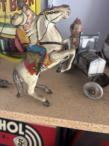 1938 Marx "Hi-Ho Silver - The Lone Ranger" Tin Litho Windup With Lasso ...