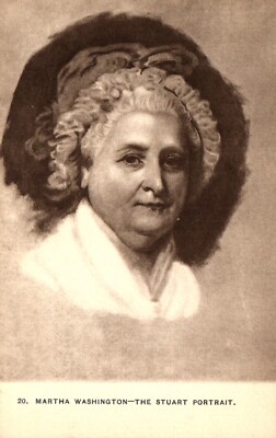 Martha Washington The Stuart Portrait Postcard | eBay