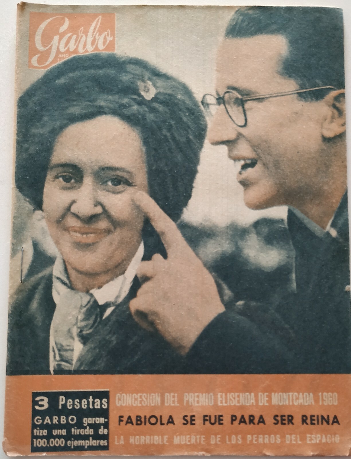 Revista GARBO nº 405 (1960) Reina Fabiola Balduino Liz Taylor Ingrid ...