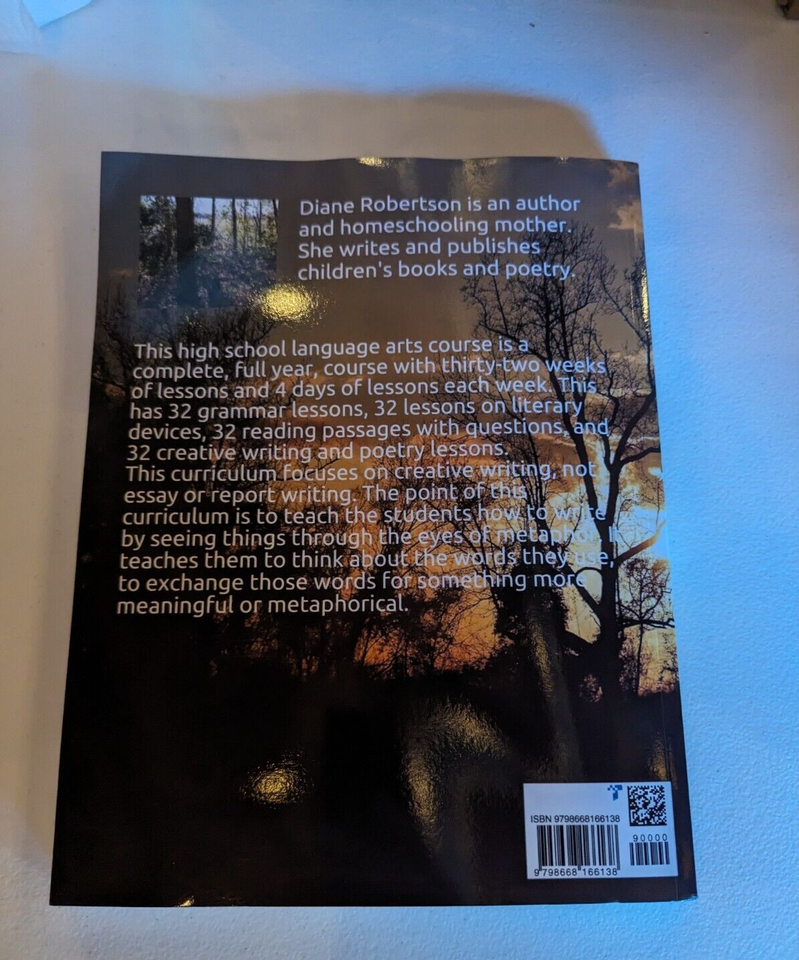 Complete High School Language Arts Curriculum Creative Writing Course ...