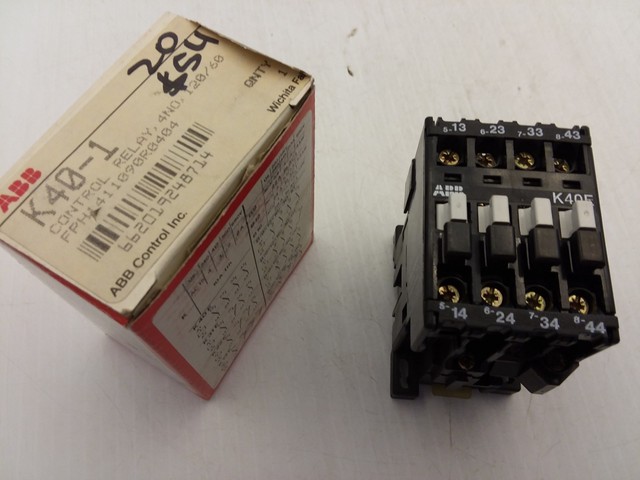 ABB K40-1 K40e 110/120v Control Relay K40 1 for sale online | eBay