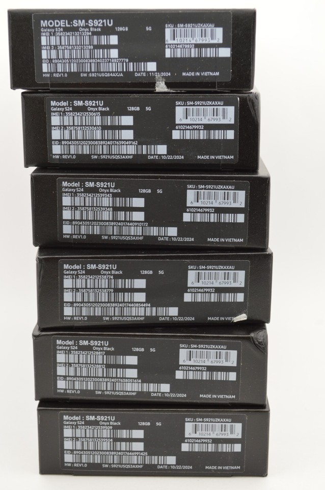 NEW SEALED Samsung Galaxy S24 128GB SM-S921U Onyx Black (T-Mobile) 5G ...