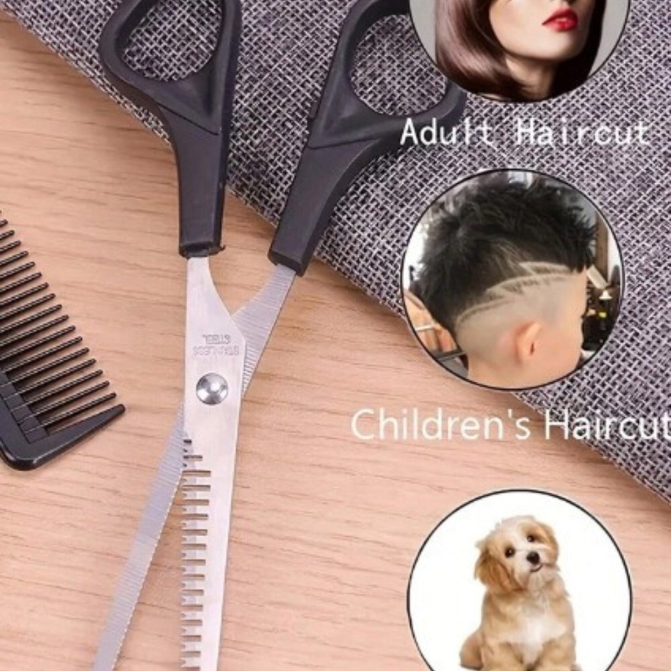 3Pcs Hair Cutting Scissors Thinning Set Hairdressing Salon Professional ...