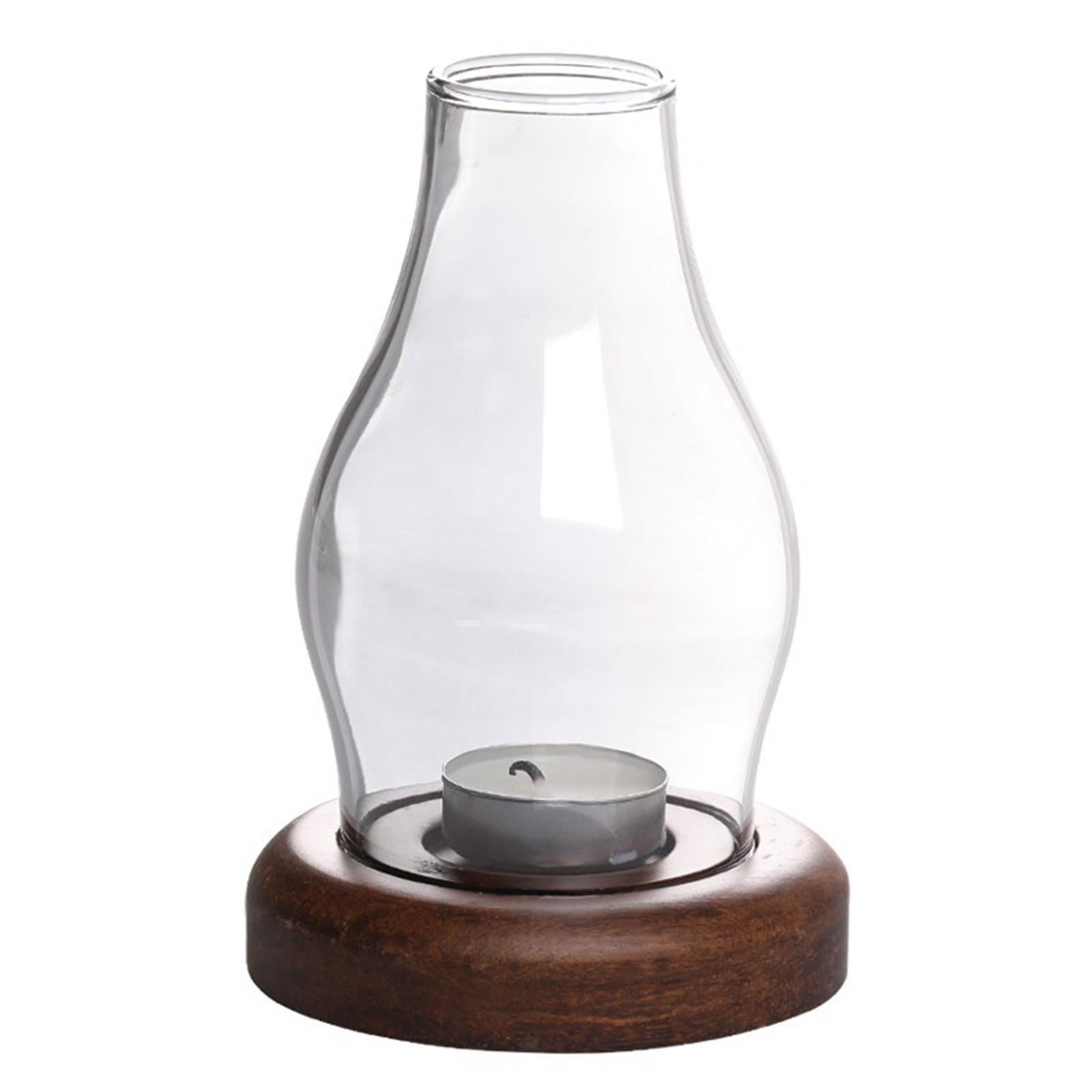 Windproof Candle Holder Glass Candle Holder for Anniversary Office ...