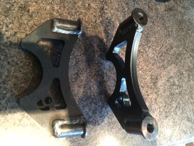 Rear Axle Weld On Caliper Mounting Brackets APCP7613 4 Pot Radial for ...