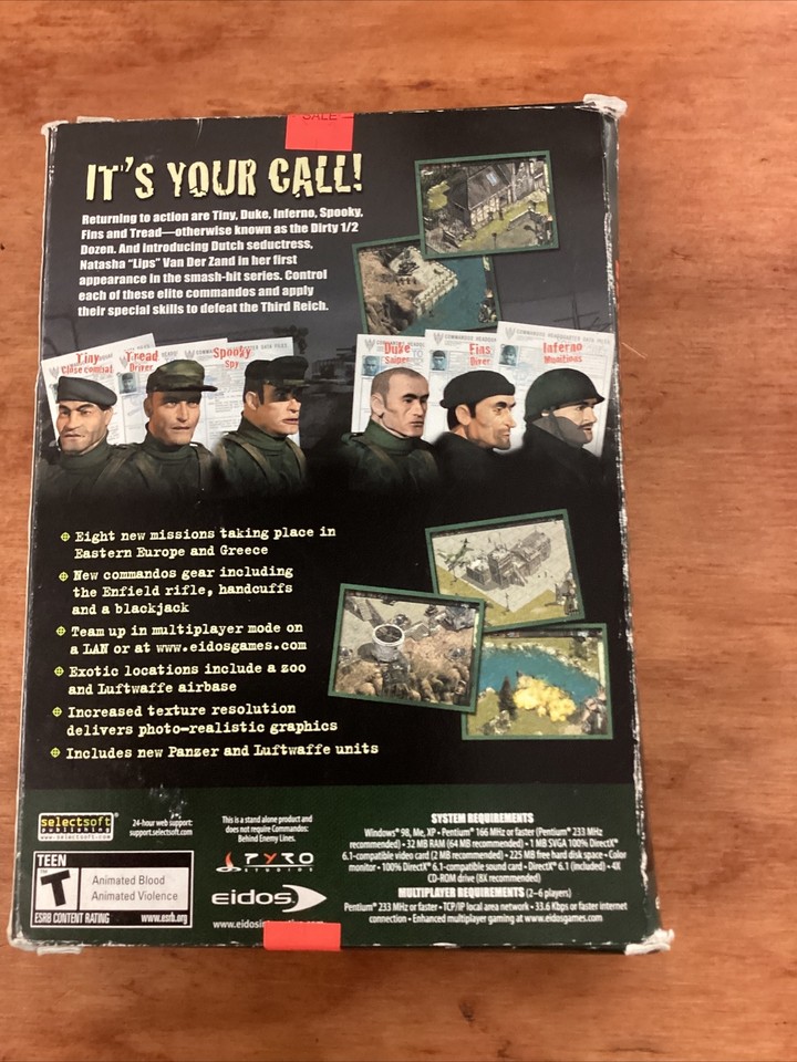 Commandos: Beyond the Call of Duty PC Big Box | eBay
