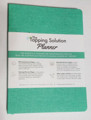 The Tapping Solution Planner Journal Book Alex Ortner Teal Green 8.5" x ...
