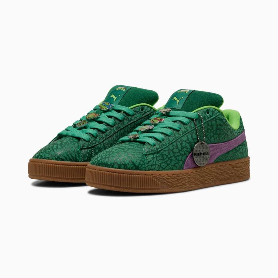 NIB*Mens PUMA TMNT Suede XL Sneaker*Vine Gum*size 8-13*Pizza Box | eBay
