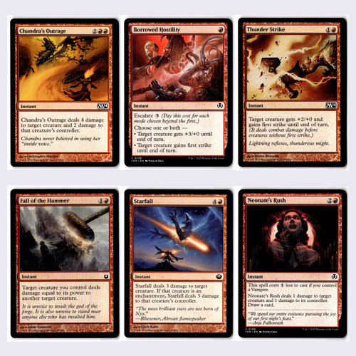 MTG Magic the Gathering Red Instant Spells Lot – Burn, Removal, Direct ...
