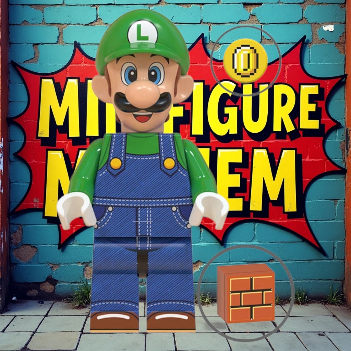 Super Mario Luigi Minifigure | eBay UK