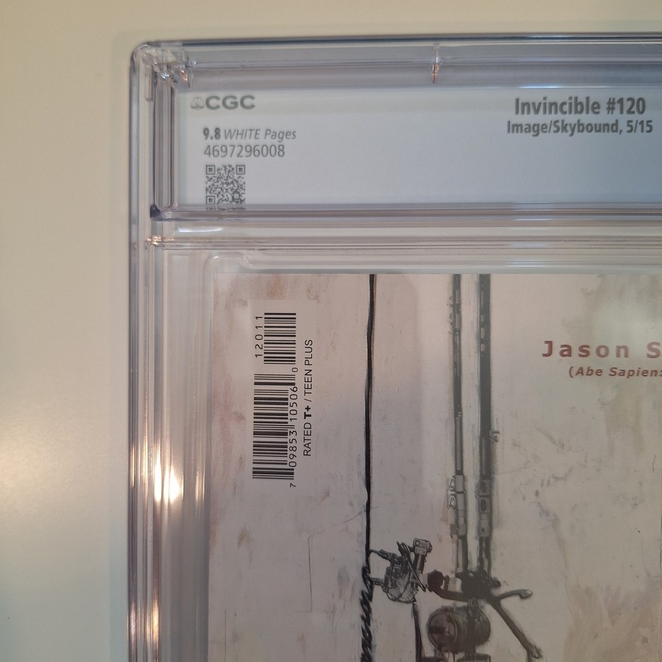 INVINCIBLE #120 CGC 9.8 White Pages Thragg Vs Battle Beast! Death ...