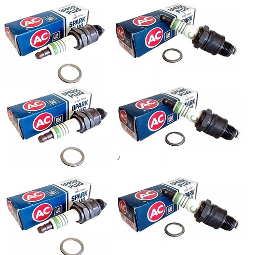 (Pack of 6) Spark Plug Fire Ring Vintage ACDELCO 46S (Made in USA) | eBay