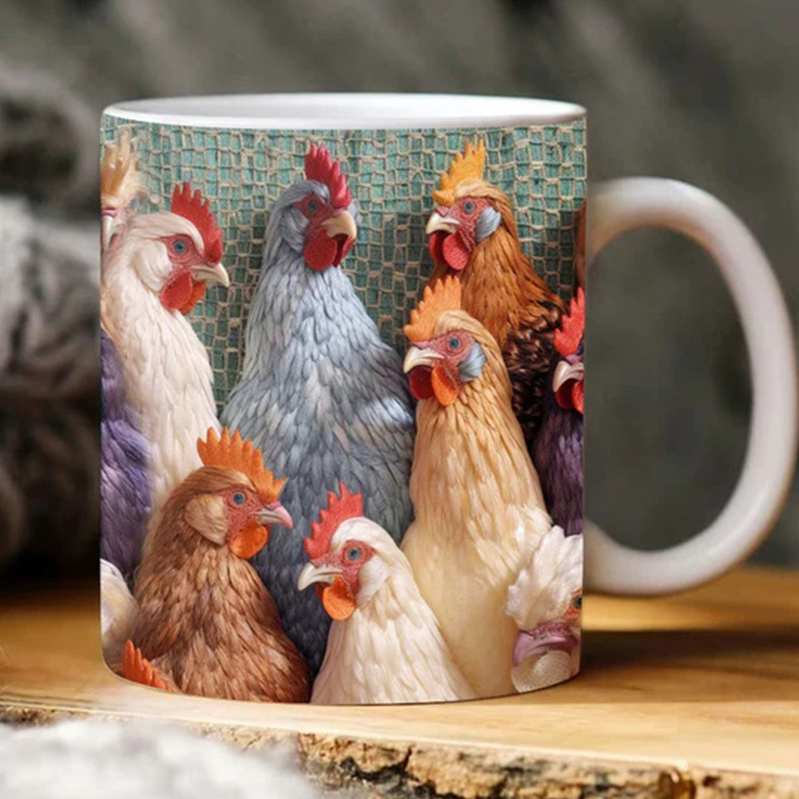Chicken Mug - A Good Choice for Christmas Gift, Chicken Coffee Cup ...