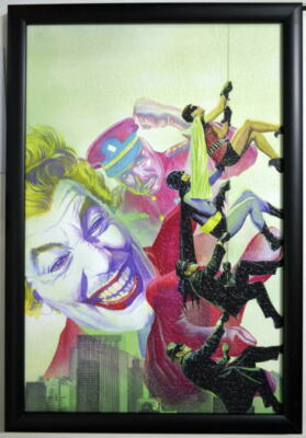 BATMAN ROBIN GREEN HORNET KATO Team Up Framed PRINT Alex Ross Joker ...