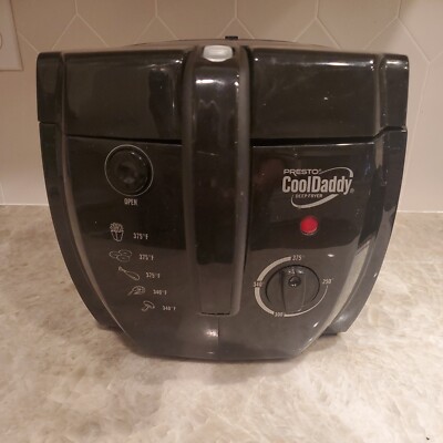 Presto Cool Daddy Cool-Touch Deep Fryer, Black,0544206, Excellent ...