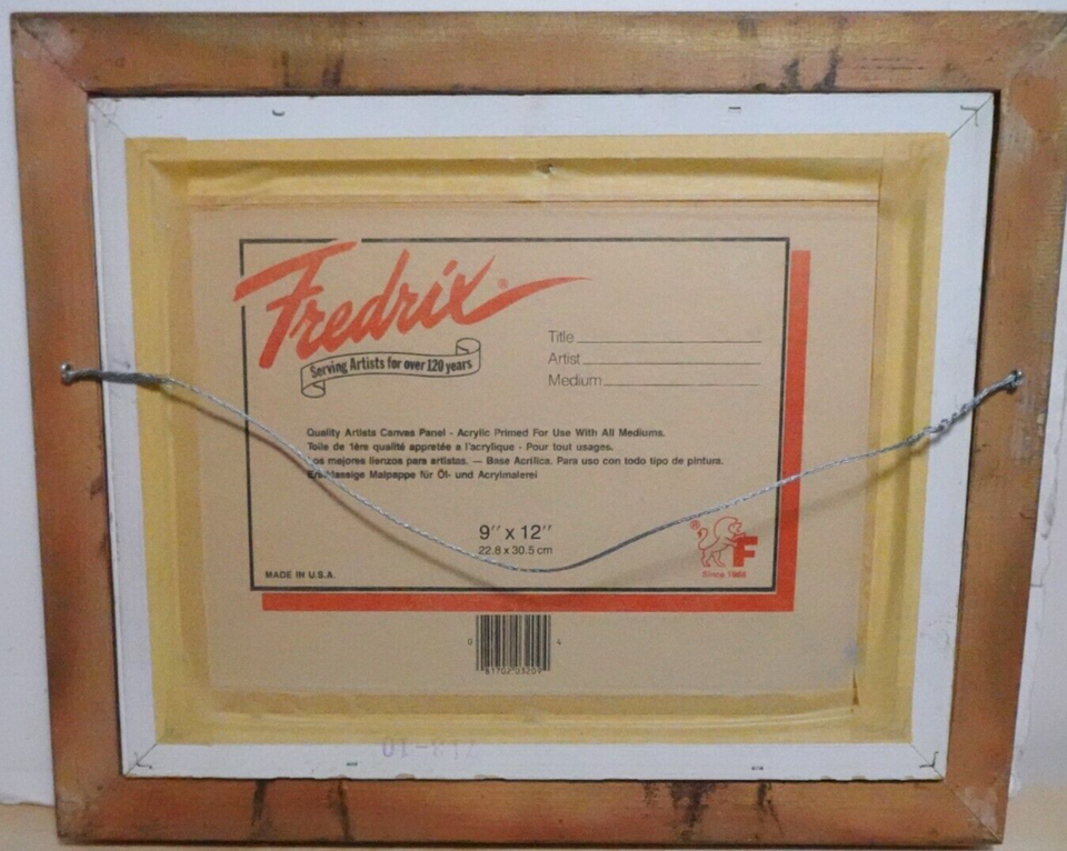 KEITH FAY ALONG JENNY LAKE ORIGINAL OIL ON BOARD MOUNTAIN LANDSCAPE ...