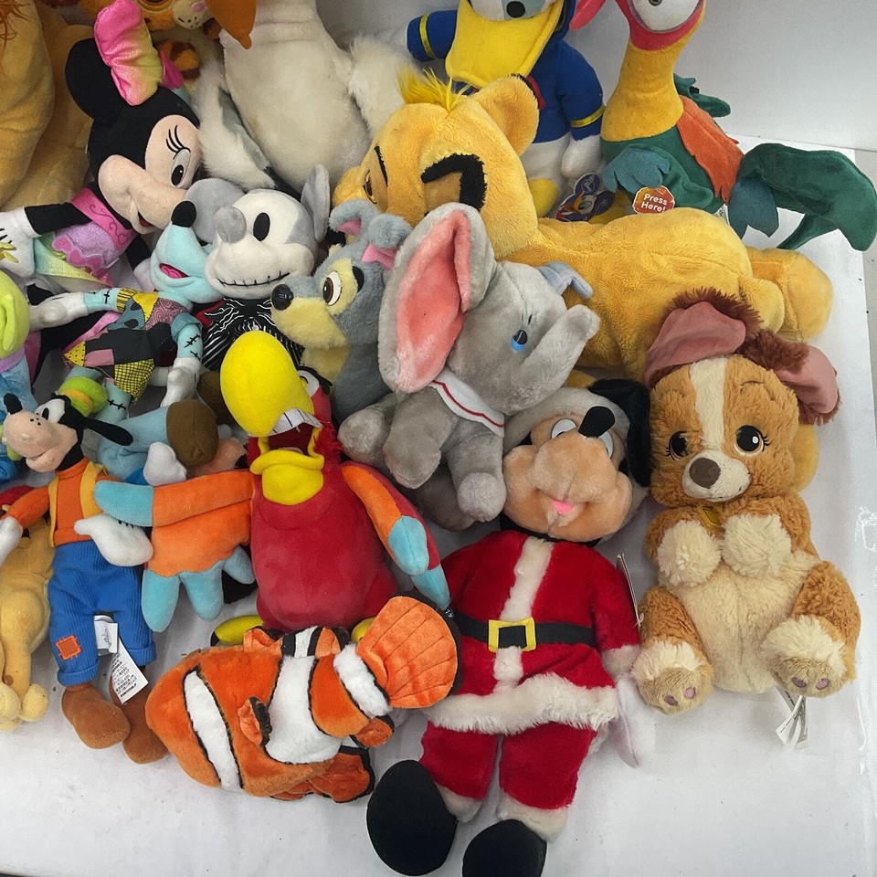 Disney Character Plush Dolls Toys Mixed Preowned LOT 12 lbs Lion King ...