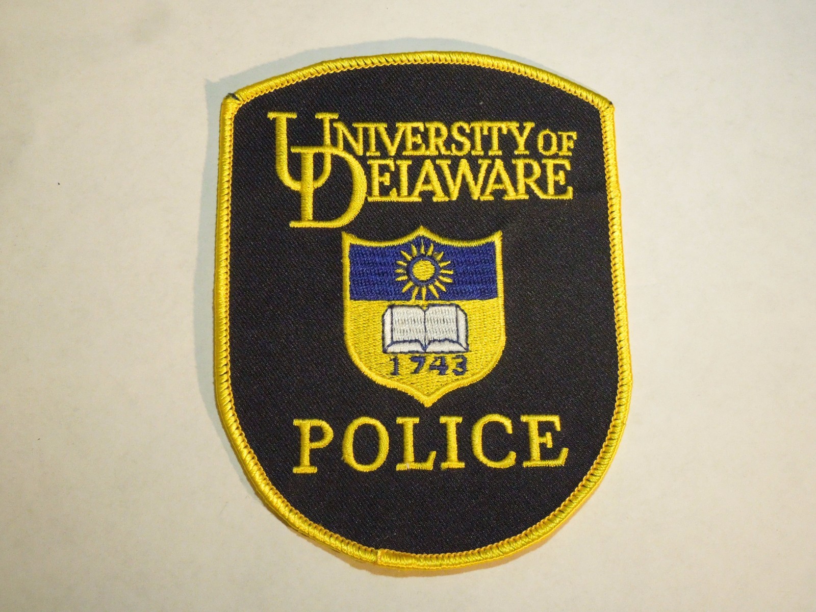 University of Delaware Police Shoulder Iron On Patch | eBay