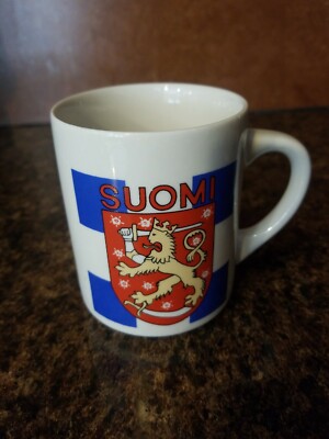 SUOMI COAT OF ARMS OF FINLAND Coffee Cup Tea Mug Bergquist | eBay