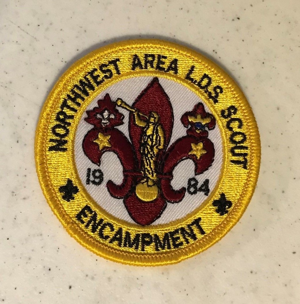 BSA MORMON LDS 1984 NORTHWEST ENCAMPMENT 3 INCH ROUND MINT PATCH | eBay