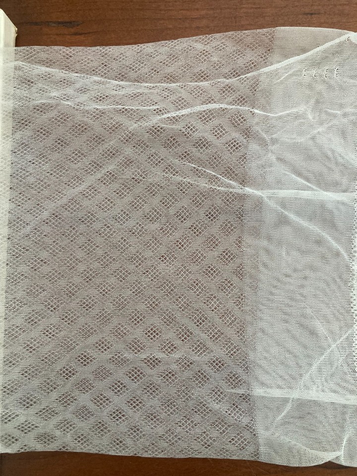 Vintage 3 Pairs Off-White Patterned Nylon Garter Sheer Seamless ...