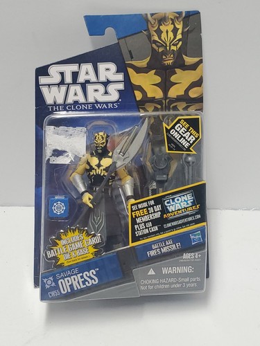 2011 Hasbro Star Wars Figure CW55 Savage Opress NIP MOC Yellow Darth ...