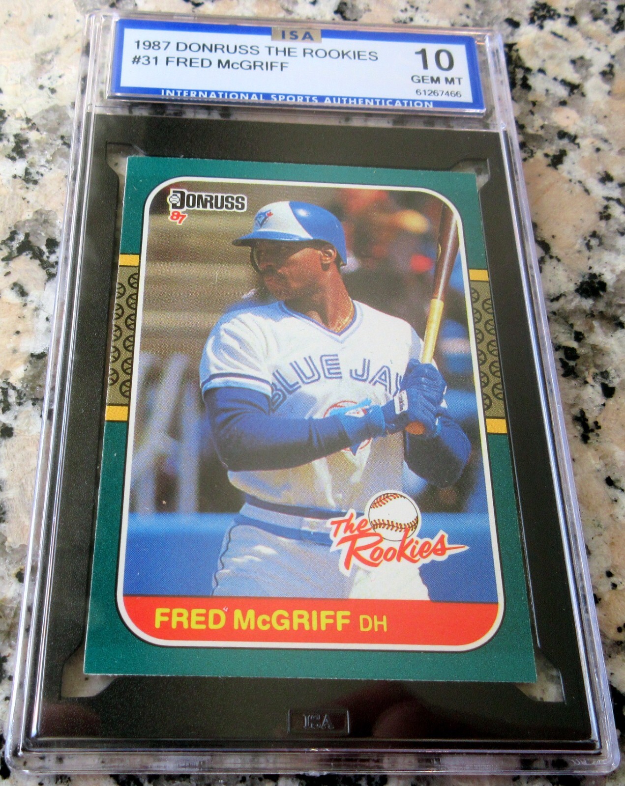 FRED MCGRIFF 1987 Donruss Rookies Rookie Card RC GEM MINT 10 RARE HOF ...