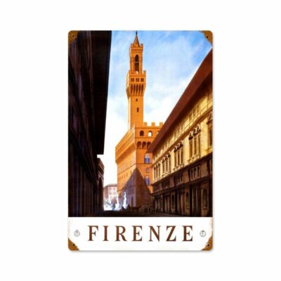 FLORENCE ITALY FIRENZE ITALIAN 18" HEAVY DUTY USA MADE METAL HOME DECOR ...