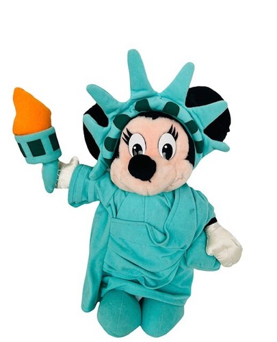 Walt Disney Plush Stuffed Animal toy Minnie Mouse Statue Liberty New ...
