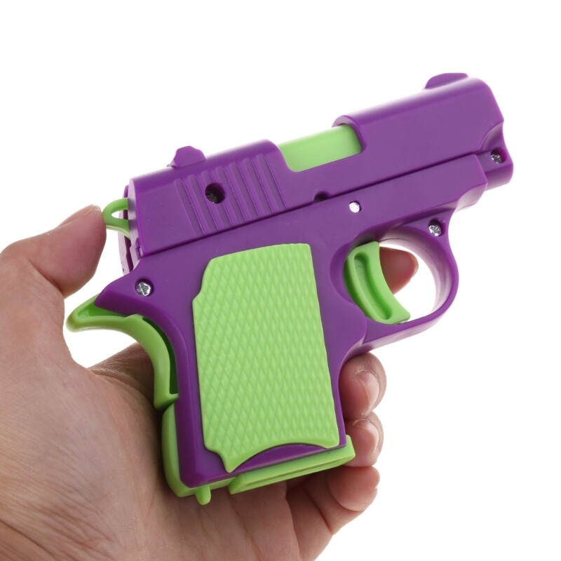 Colorful 3D Mini Guns Toy Sensory Fidgets Children Carrot Guns Trick ...