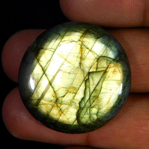 Wholesale 48.10Cts. Natural Miraculous Fire Labradorite Round Cabochon ...