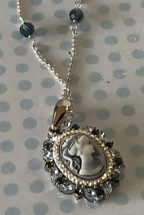 VTG Cameo Pendant Necklace White Shell 925 Sterling Silver -stamped RL ...