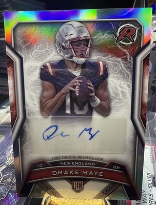2025 Topps Resurgence Drake Maye Rookie Signatures Refractor Auto ...