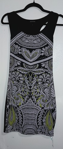 Vintage RAMPAGE Floral Print Knee Length Dress S Open Back Preppy ...
